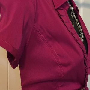 Express | Tops | My Favorite Express Blouse With Ruffle And Buckle ...